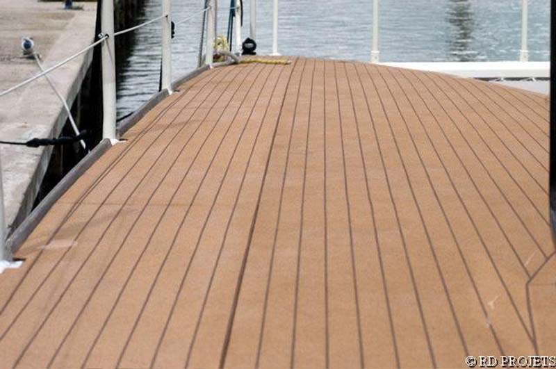 Luxury Mega Catamaran with New Cork Deck to Replace Faux Teak ...